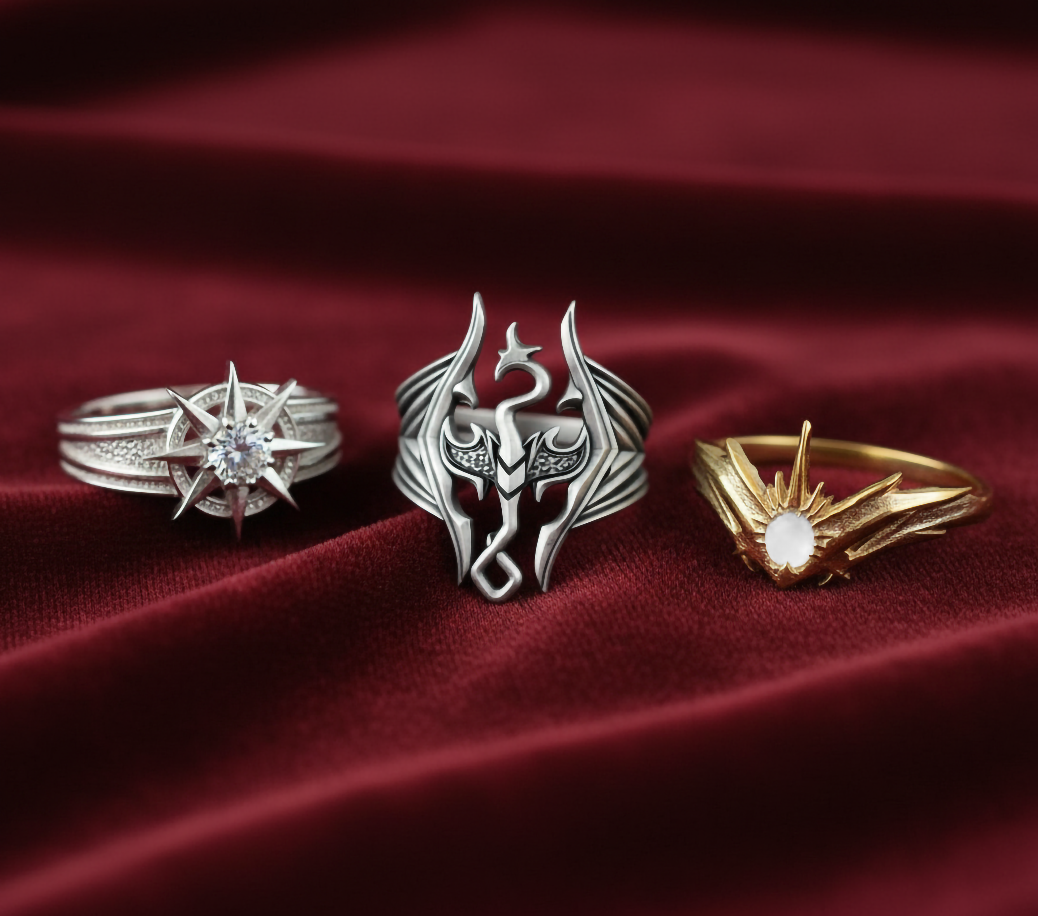 Fantasy Rings | Dark Fantasy & Gaming-Inspired Rings in Silver – Page 2 ...