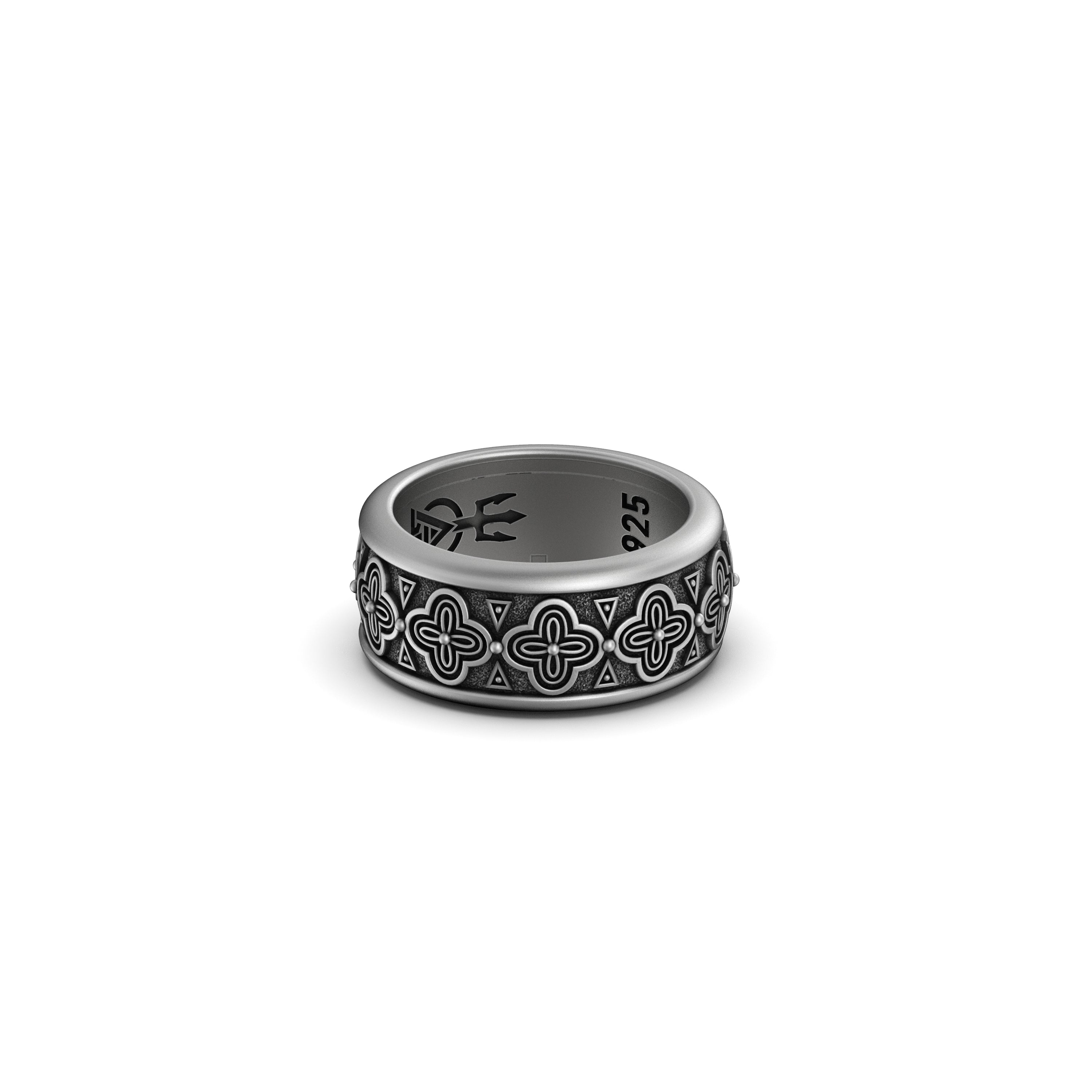 Rotating Floral Band - Engravable | Angelios Jewelry
