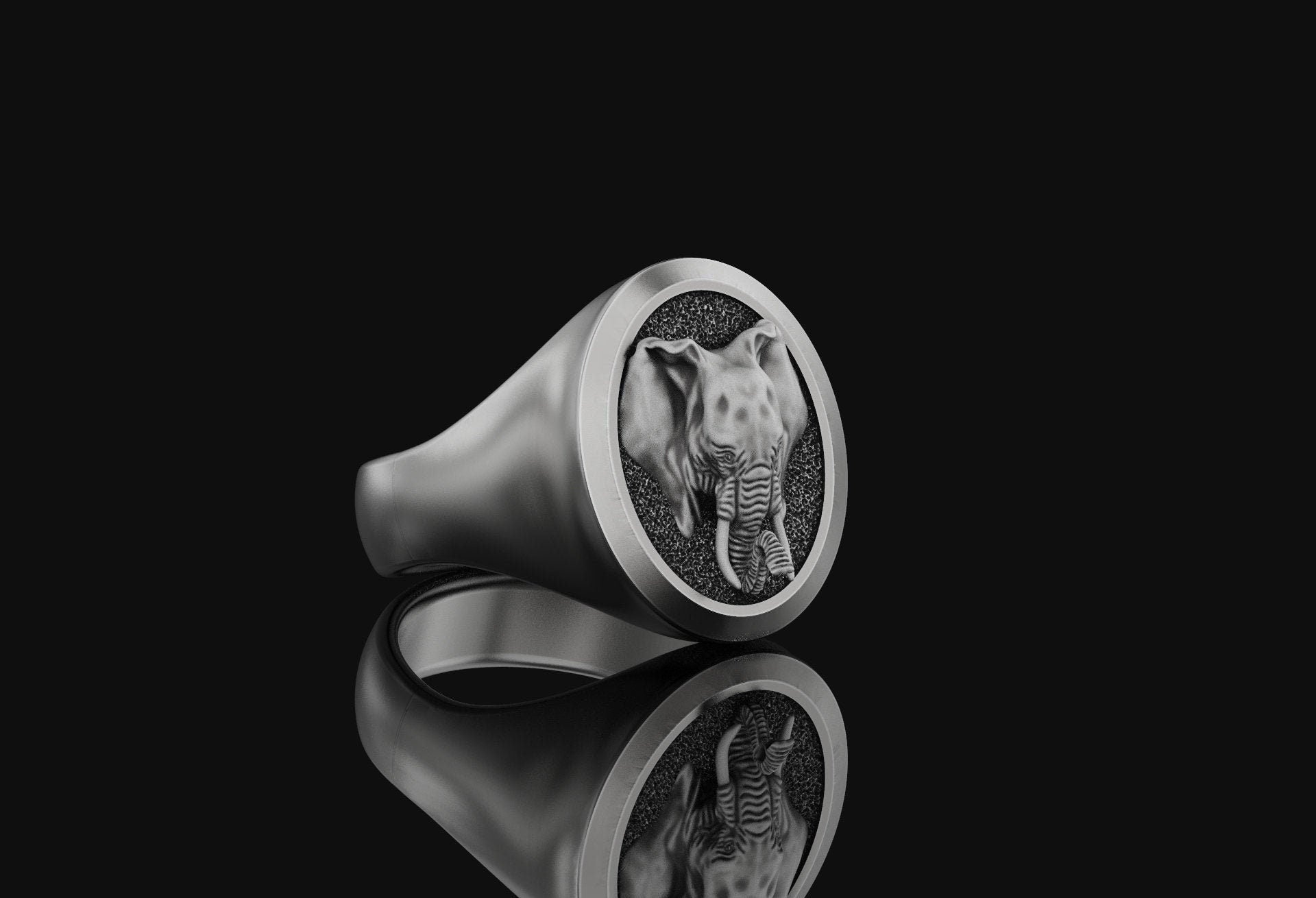 Elephant Signet Ring « Free Shipping « Angelios – Angelios Jewelry
