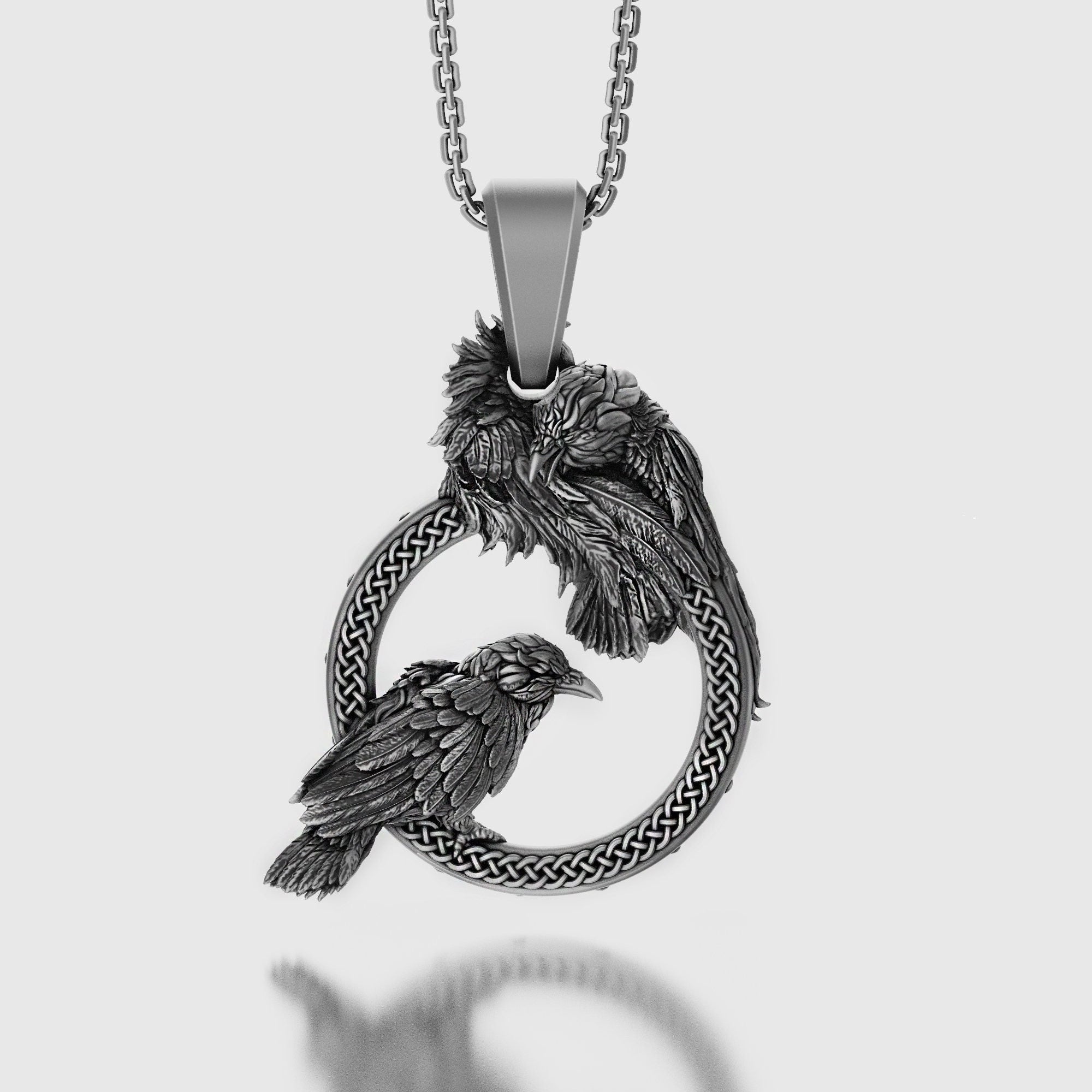 Hugin and Muninn Charm – Angelios Jewelry